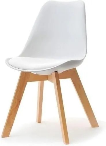Medo Jídelní židle LUIS bílá - buk