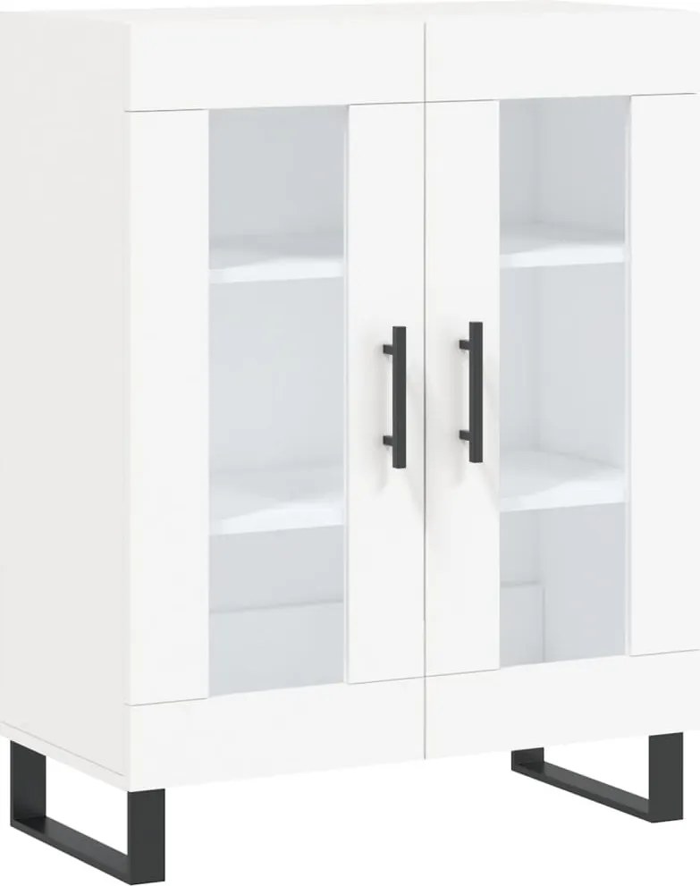 Skříň highboard bílá 69,5 x 34 x 180 cm kompozitní dřevo 3195755
