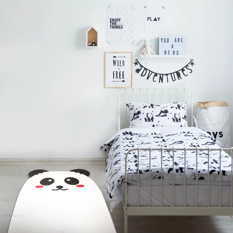 Vylen Designová puzzle podlaha Panda  Bílá
