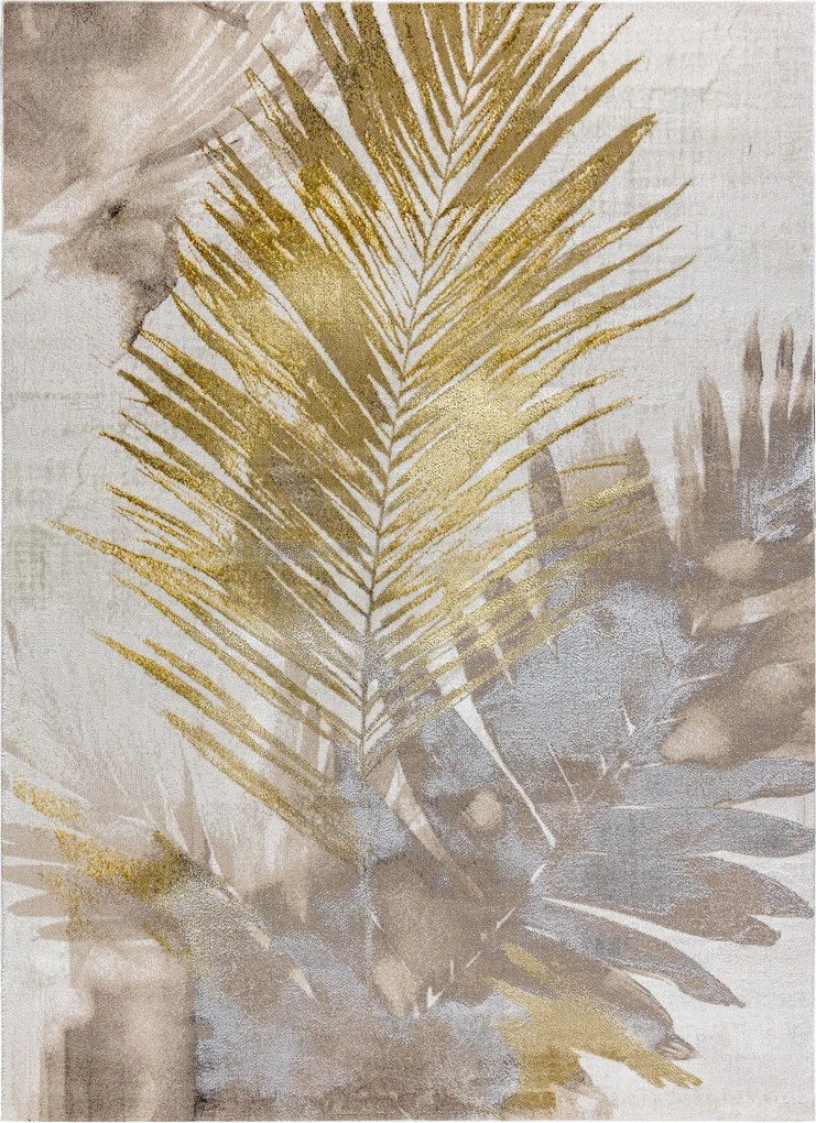 Dywany Łuszczów, Kusový koberec Bliss Z216AZ137 cream/gold, 120x170, béžová, kancelář