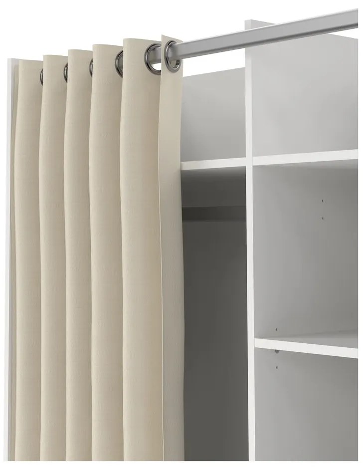 Bílo-béžová šatní skříň 100x160 cm Kit – Tvilum