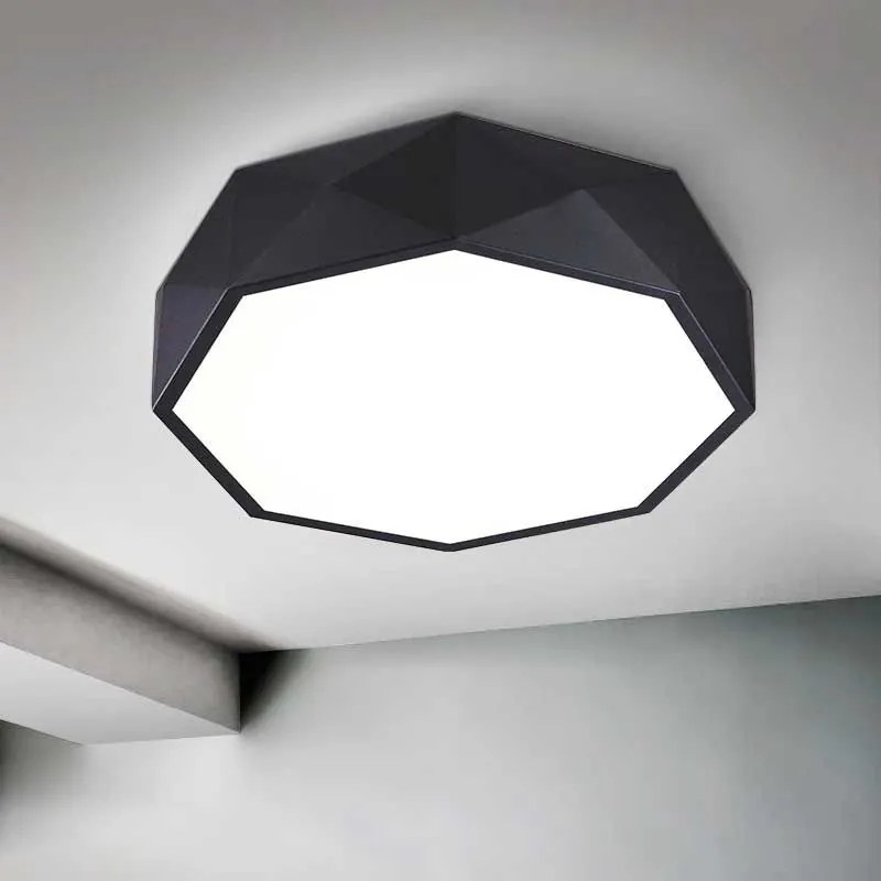 Toolight - Stropní svítidlo Diamond 50cm E27 5x60W APP863-C, černá, OSW-08959