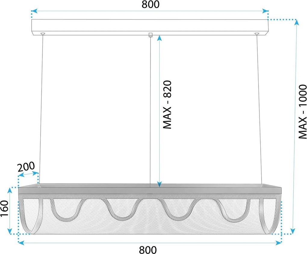 Toolight Toolight, LED stropní svítidlo 27W APP1409-CP, černá, OSW-063952