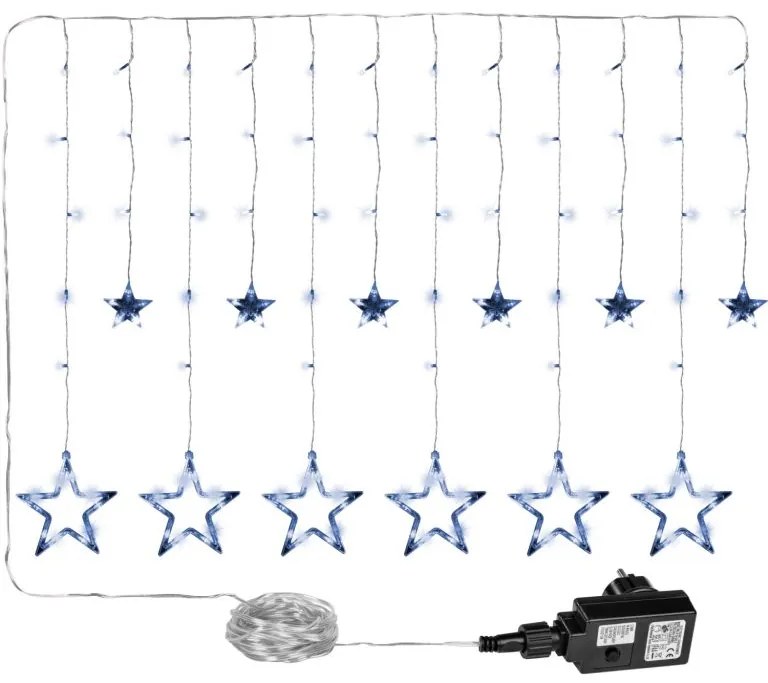 VOLTRONIC® 59575 Vánoční dekorace - svítící hvězdy - 150 LED studená bílá