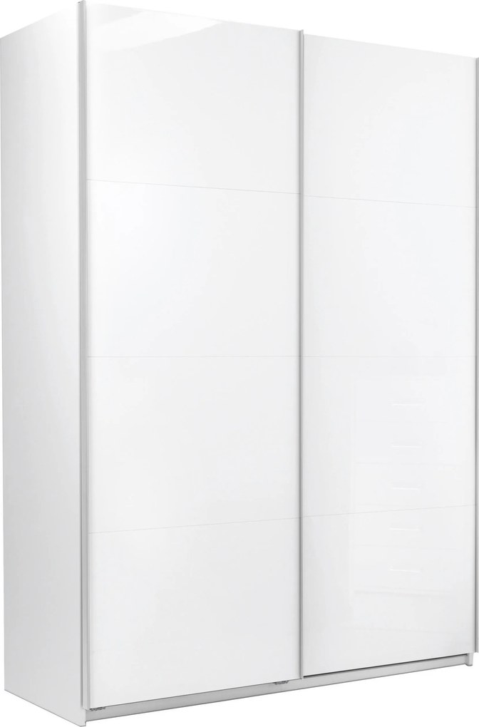 XXXLutz ŠATNÍ SKŘÍŇ S POSUVNÝMI DVEŘM, bílá, 150/210/62 cm P & B - Šatní skříně - 000885000904
