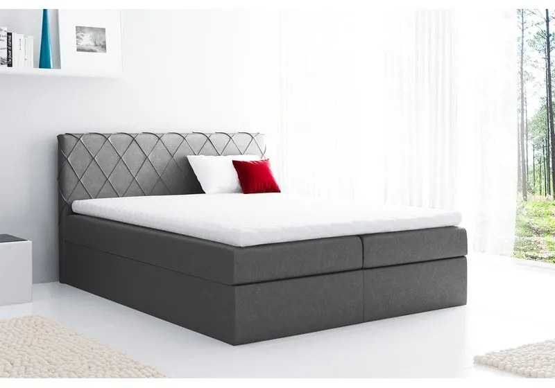 Kontinentální postel Narcyn, Rozměr postele: 120 x 200 cm, Barva:: Velluto 7