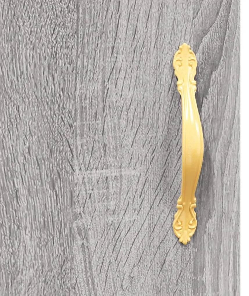 Skříň highboard šedá sonoma 69,5 x 34 x 180 cm kompozitní dřevo,  3198135