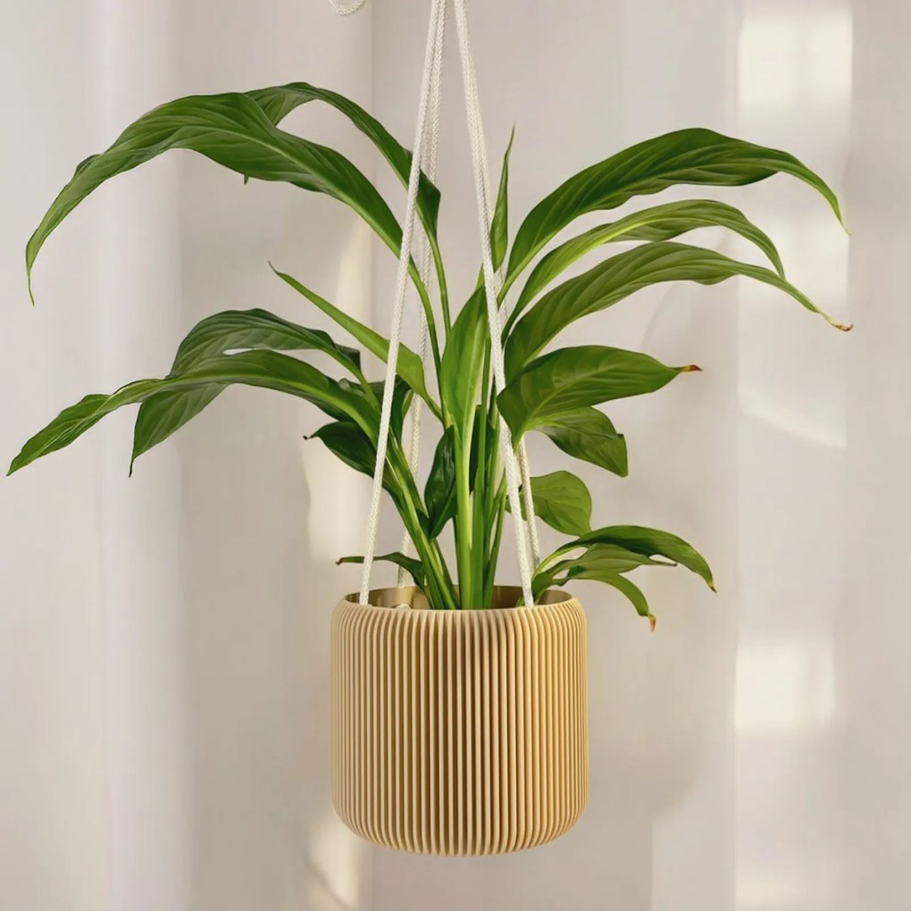 Plantbee Závěsný květináč Umbert 20cm tělová