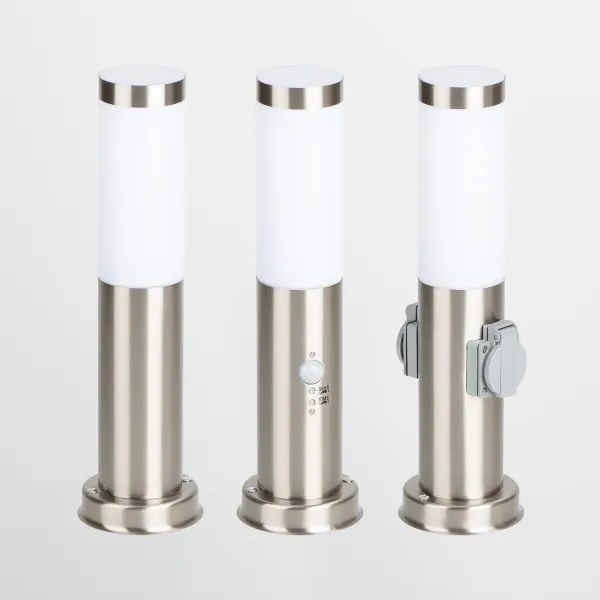 Brilagi - Venkovní lampa se senzorem NOVA 1xE27/15W/230V 40 cm IP44 matný chrom