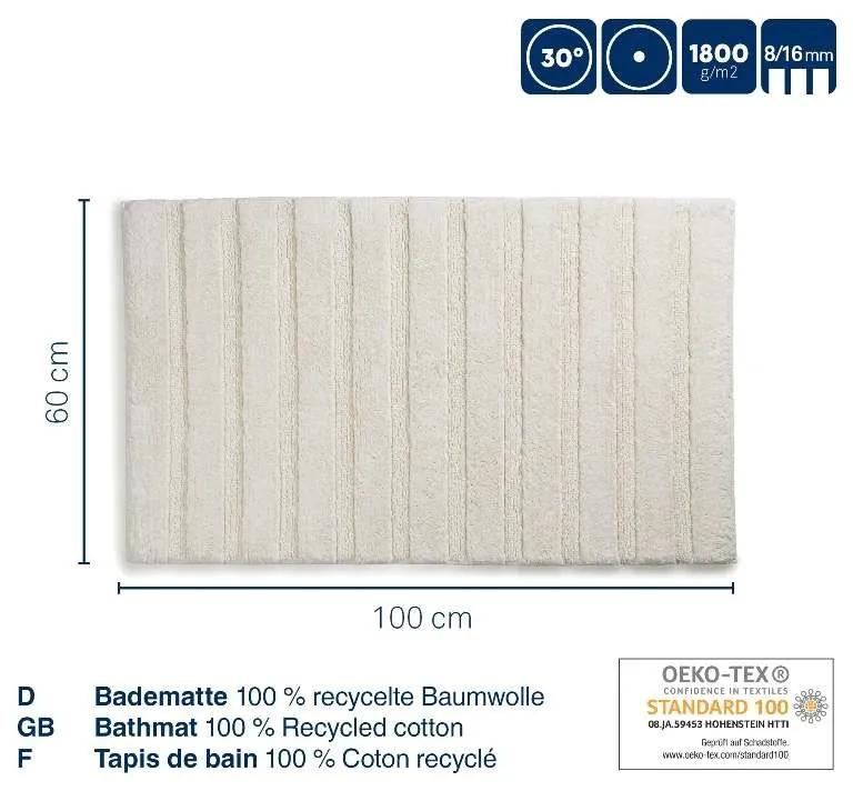 KELA Koupelnová předložka Megan 80x50 cm bavlněná žula šedá KL-23594