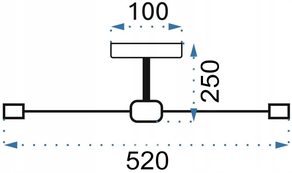 Toolight Lampa Spider 5 APP1024-5CP černá