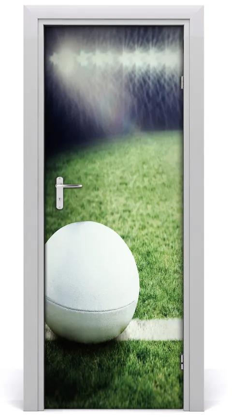 Fototapeta samolepící na dveře míč na rugby 95x205 cm