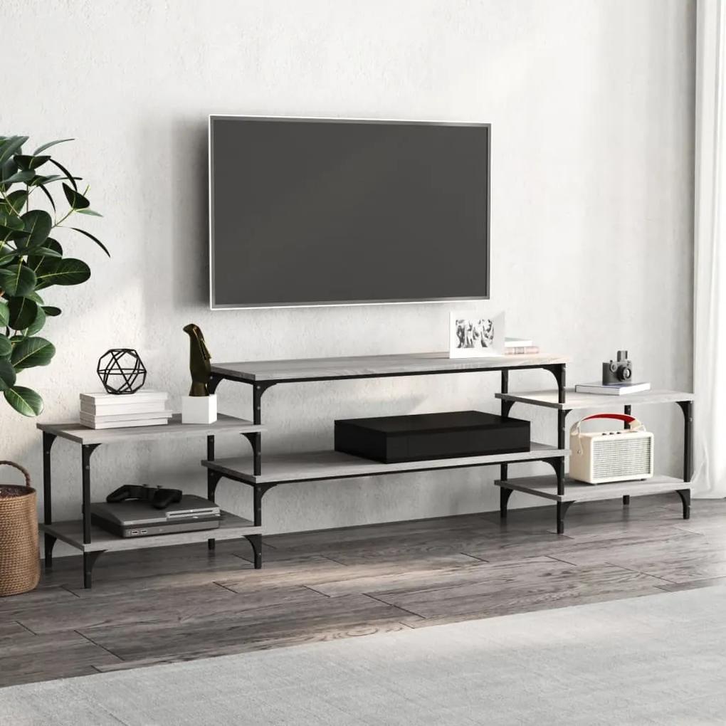 vidaXL TV skříňka 197 x 35 x 52 cm kompozitní dřevo [826327] Barva: šedá sonoma