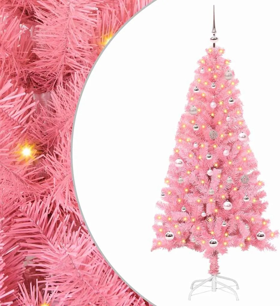Vánoční stromeček Růžová 150 cm PVC 3396418