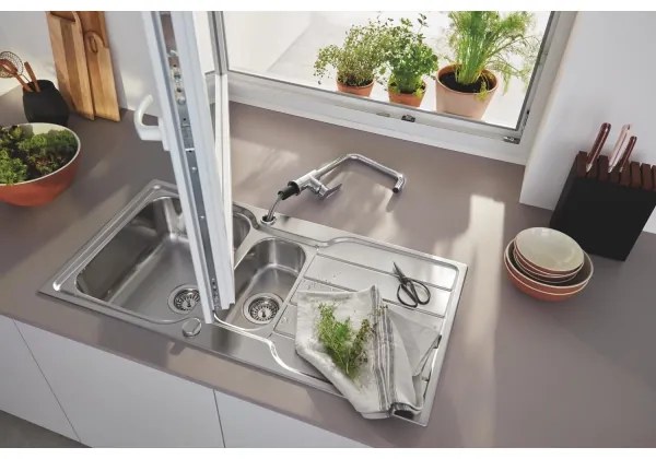 GROHE 31572SD1 - Dřez K500 1000 × 500 mm nerez