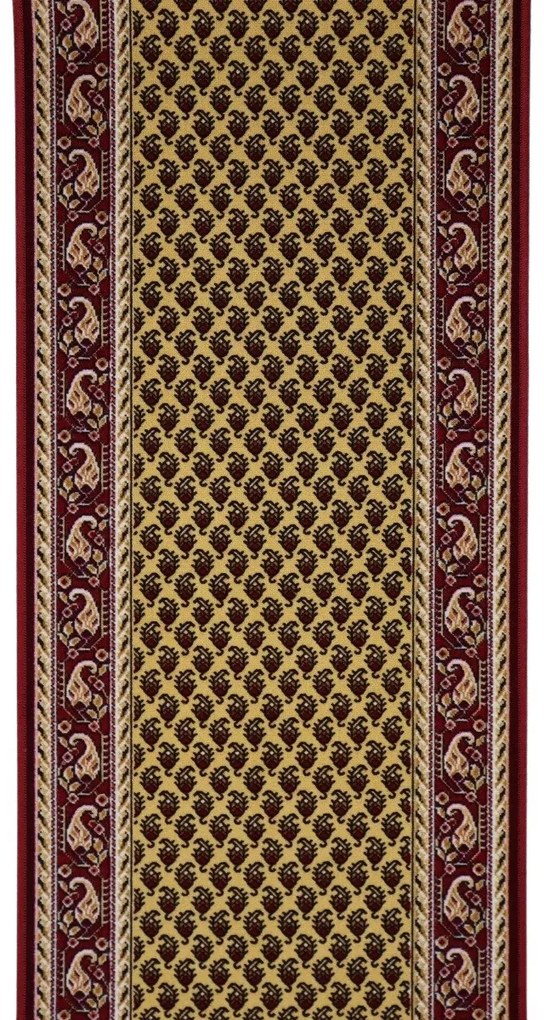 Associated Weavers, Protiskluzový běhoun na míru Inca 30, šíře 100 cm, červená, chodba / předsíň