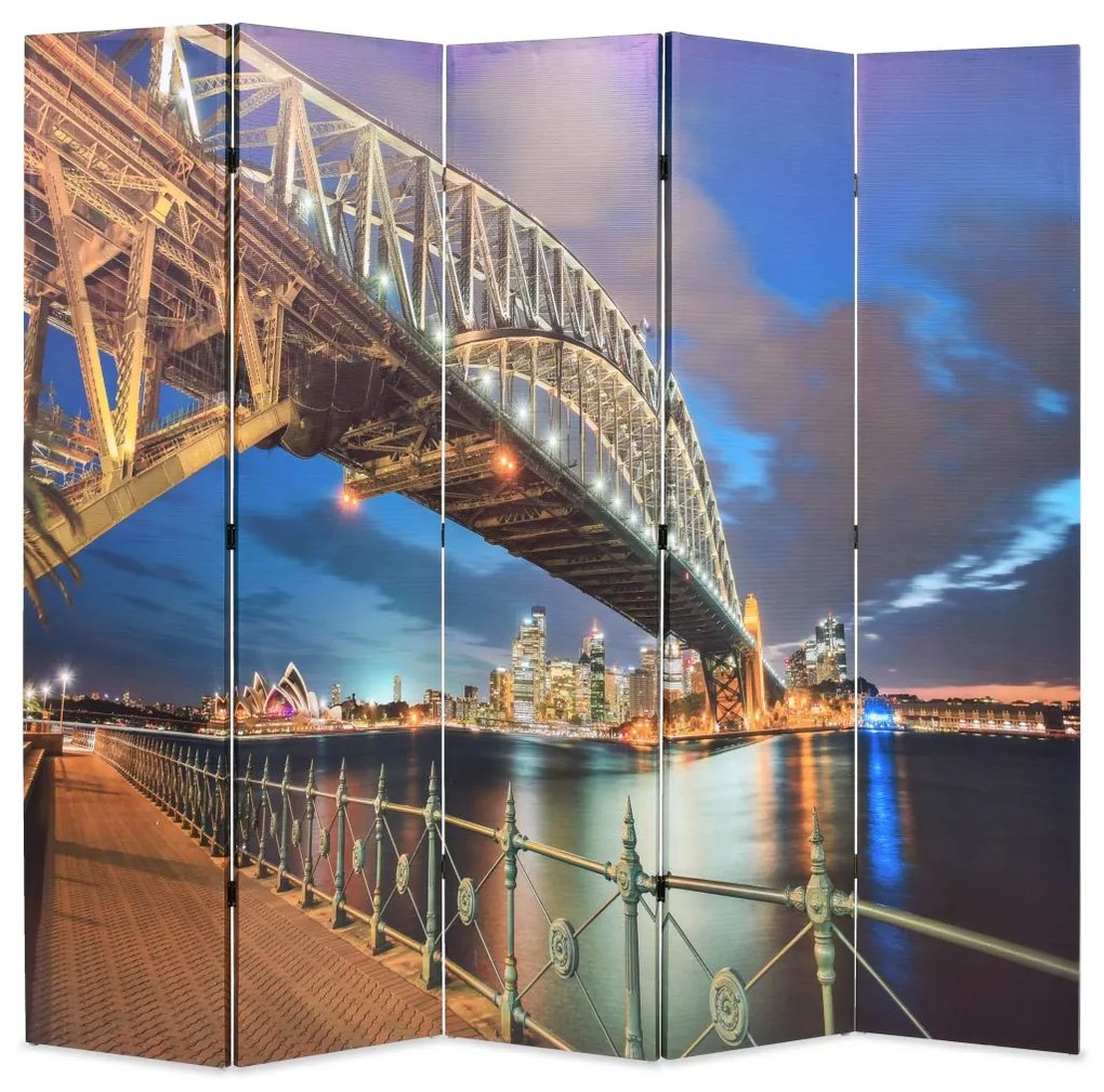 Skládací paraván 200 x 180 cm Přístavní most v Sydney