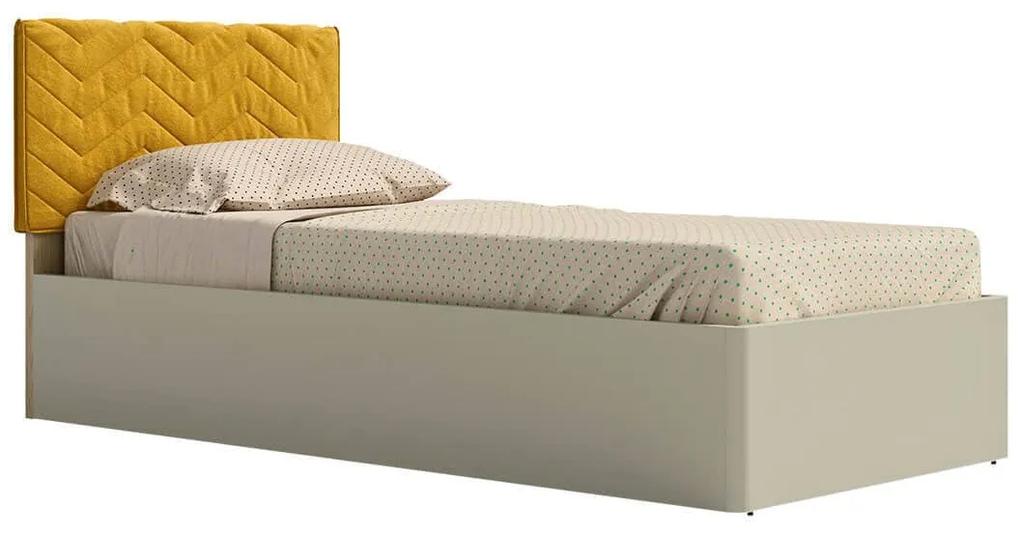 NIDI - Dětská postel NUK s úložným prostorem a čalouněným čelem