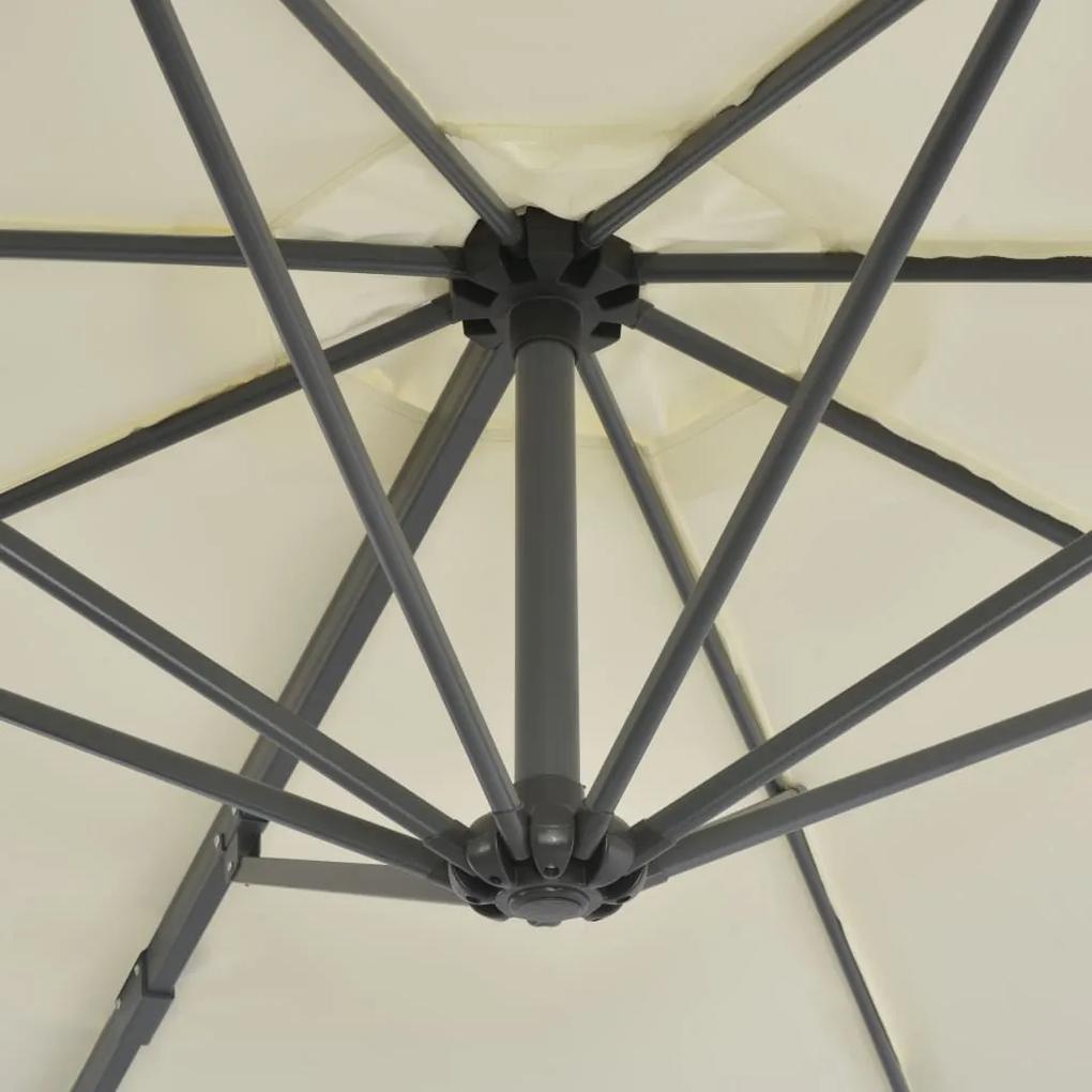 Konzolový slunečník s hliníkovou tyčí 300 cm pískový - Default Title
