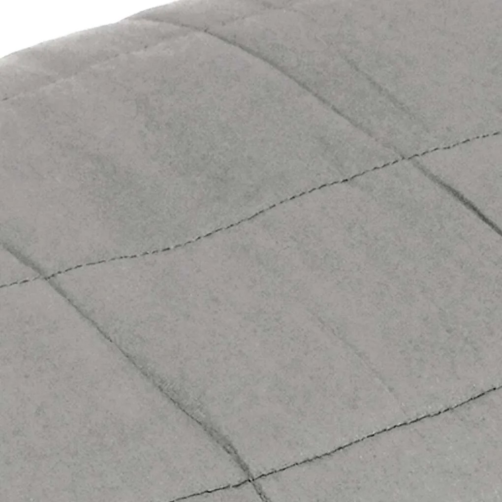 Zátěžová deka šedá 200 x 220 cm 13 kg textil 3154787