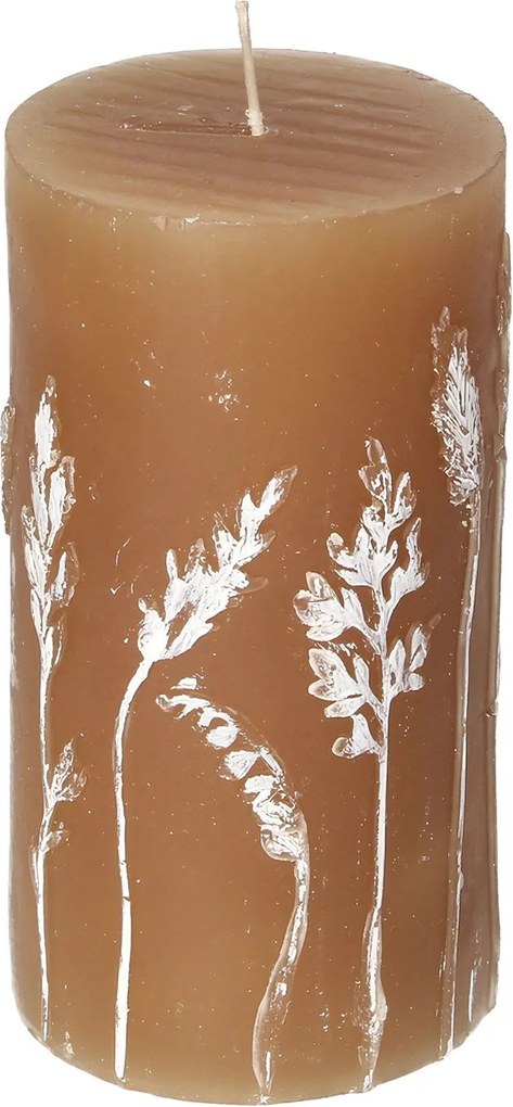 Svíčka Giulia 13cm light brown