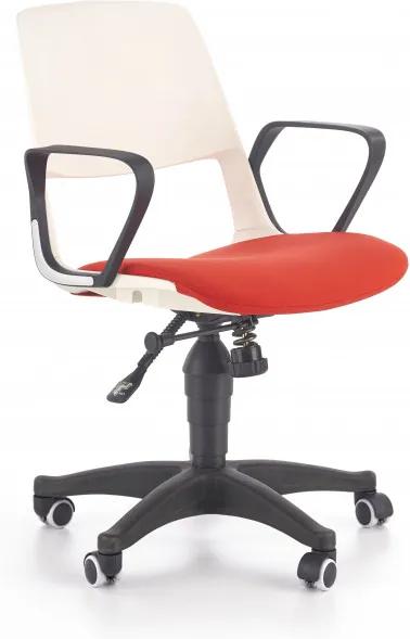 Halmar Dětská židle Jack, bílo-červená