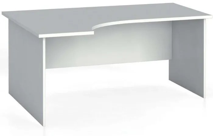 Rohový kancelářský pracovní stůl PRIMO FLEXI, 160 x 120 cm, bílá, levý