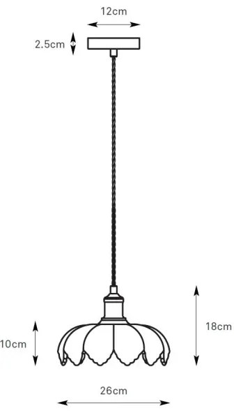 Markslöjd 108858 - Lustr na lanku KURAGE 1xE27/40W/230V mosaz/kouřová béžová