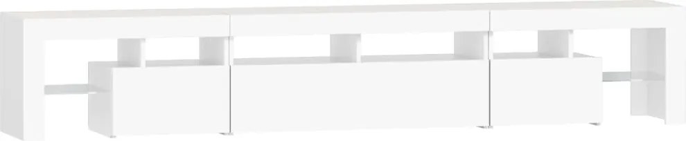 TV skříňka s LED osvětlením bílá 230x36,5x40 cm 3152786