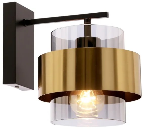 Nástěnná lampa SPIEGA 1xE27/60W/230V zlatá/černá