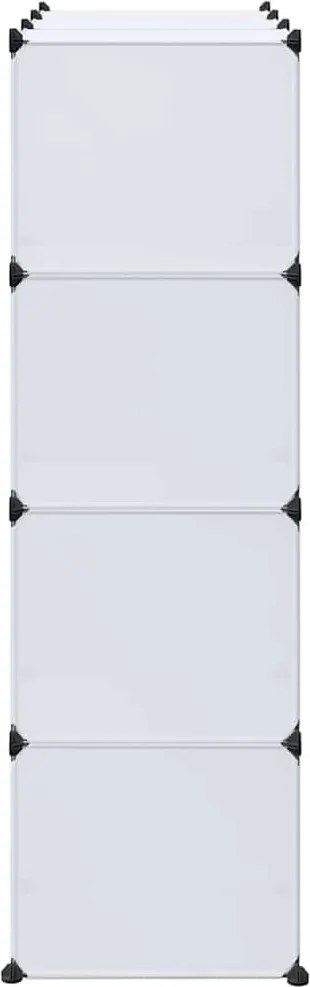Modulární skříň s 9 přihrádkami 109x36,5x143 cm bílá 240498