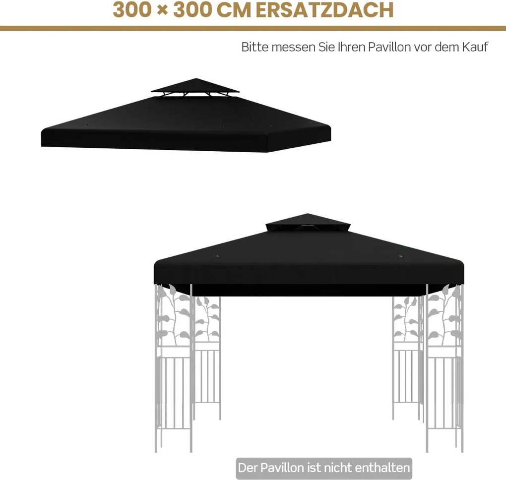 Costway Výměna střechy pavilonu střecha pavilonu plachta střešní