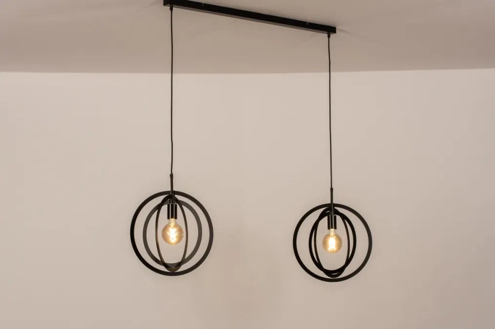 Závěsné designové svítidlo nad jídelní stůl Rubn Luxury Duo