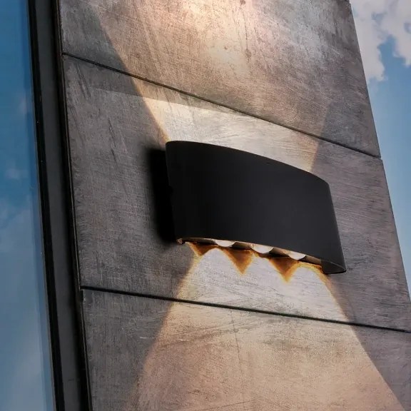 LED vnější nástěnné osvětlení Ginna 3 černé