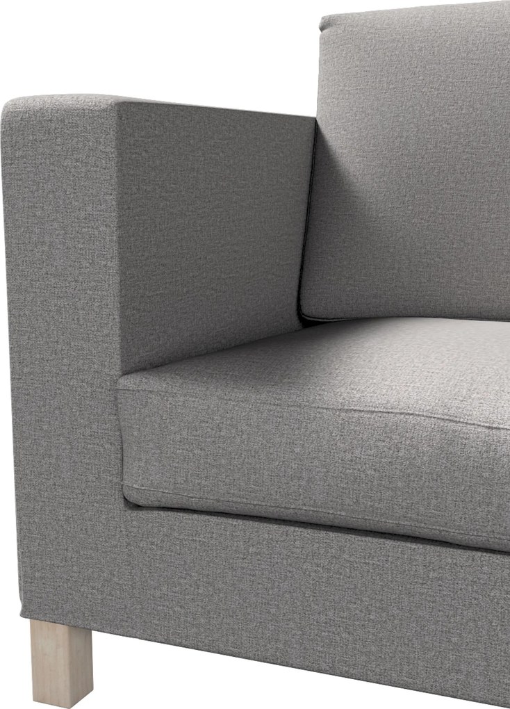 Potah na pohovku IKEA Karlanda 3-místná nerozkládací, krátký barva šedá látka pletený vzor