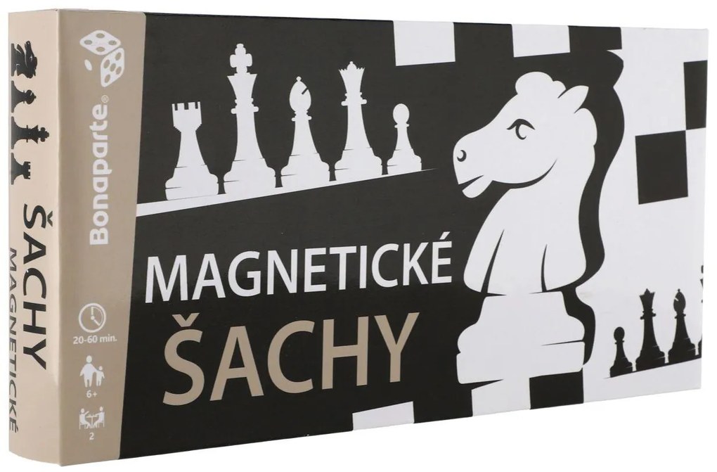 Šachy magnetické plast společenská hra v krabičce 32x16x4cm