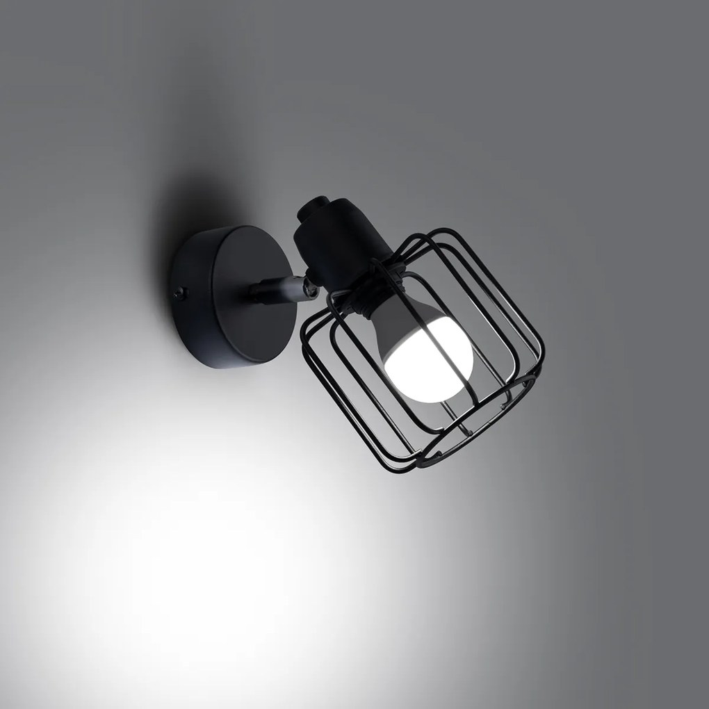 Sollux Lighting Nástěnné svítidlo BELUCI 1 Černá
