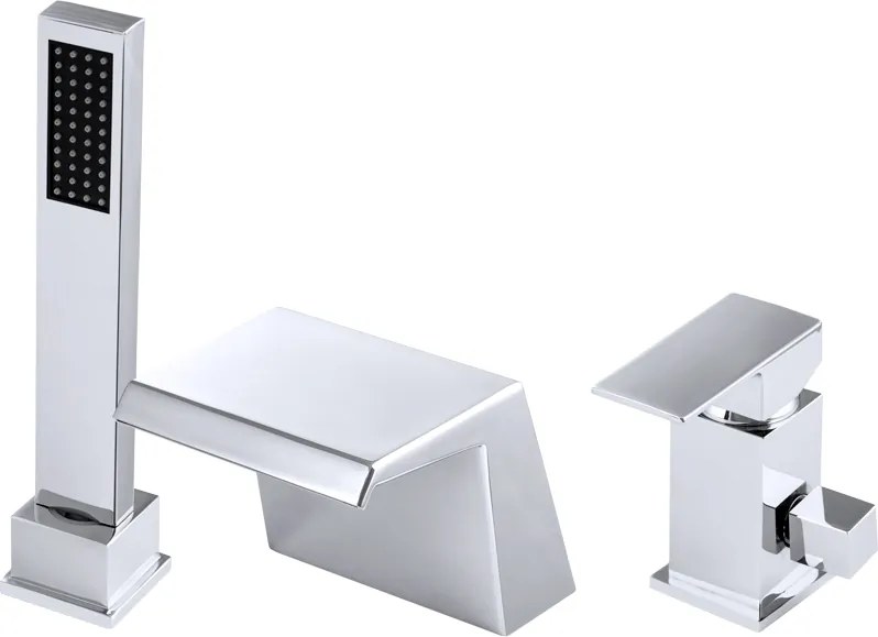 Gamma Caro, 3-otvorová vanová baterie, chromová, GMA-BCK3O-CH