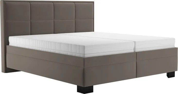 Postel ELA taupe 180x200cm, matrace IVANA plus