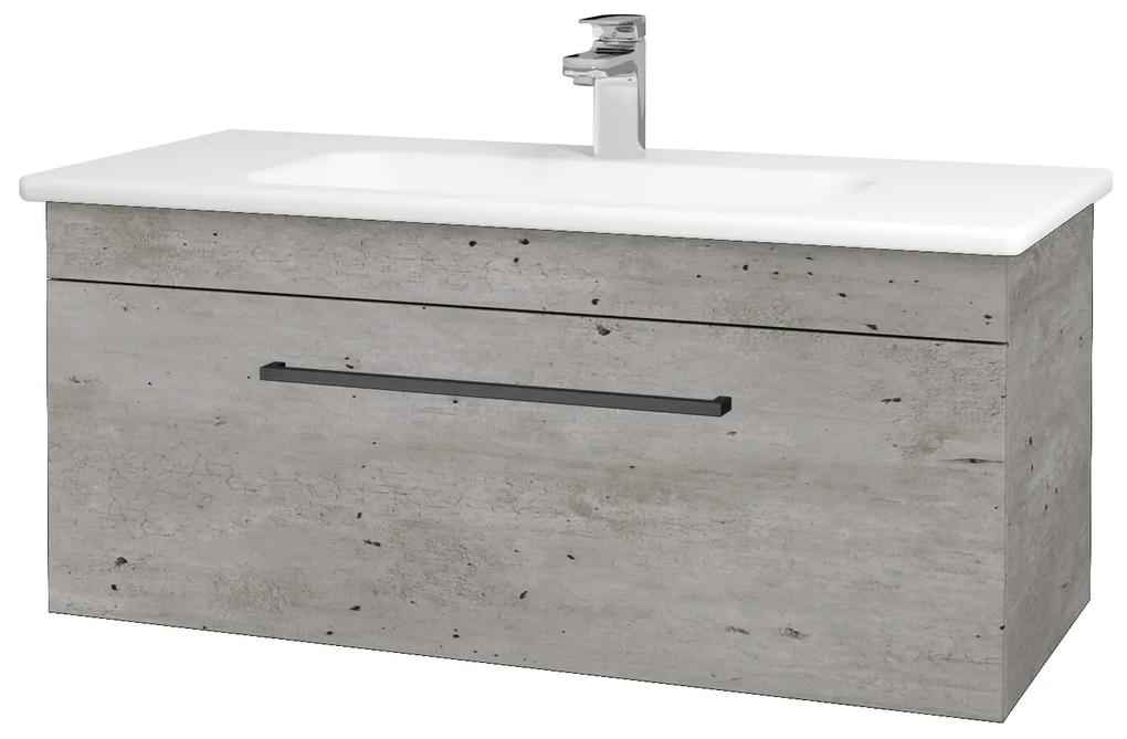 Dřevojas Koupelnová skříň ASTON SZZ 100 Varianta: N01 Bílá lesk / Úchytka T02 / IND Individual