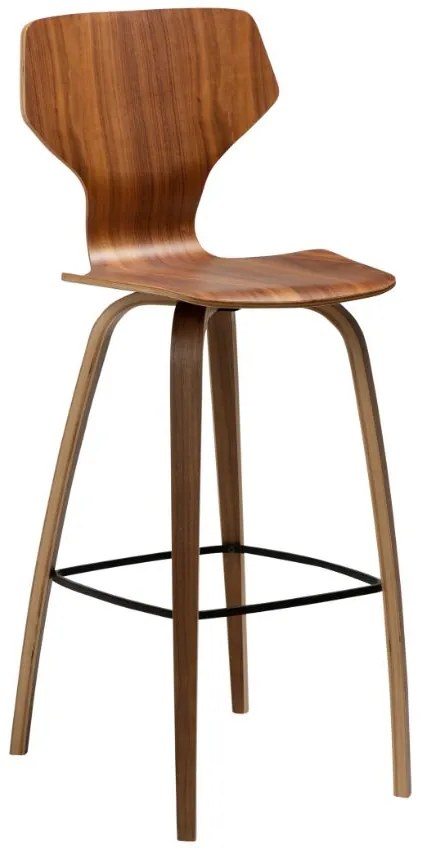 OnaDnes -20% ​​​​​Dan-Form Ořechová barová židle DAN-FORM S.I.T 75 cm
