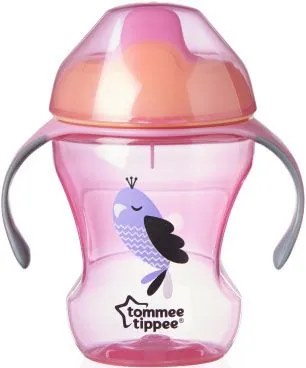 TOMMEE TIPPEE Netekoucí hrnek Explora Easy Drink 230 ml 6m+, růžový