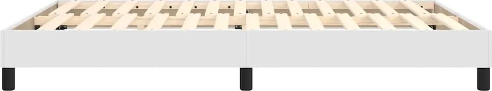 Rám postele s boxspringem bílá 140 x 190 cm umělá kůže 3120695
