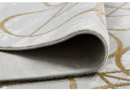 koberec EMERALD výhradní 1010 glamour, stylový kruhovýy krém / zlato velikost 120x170 cm | krásné koberce cz