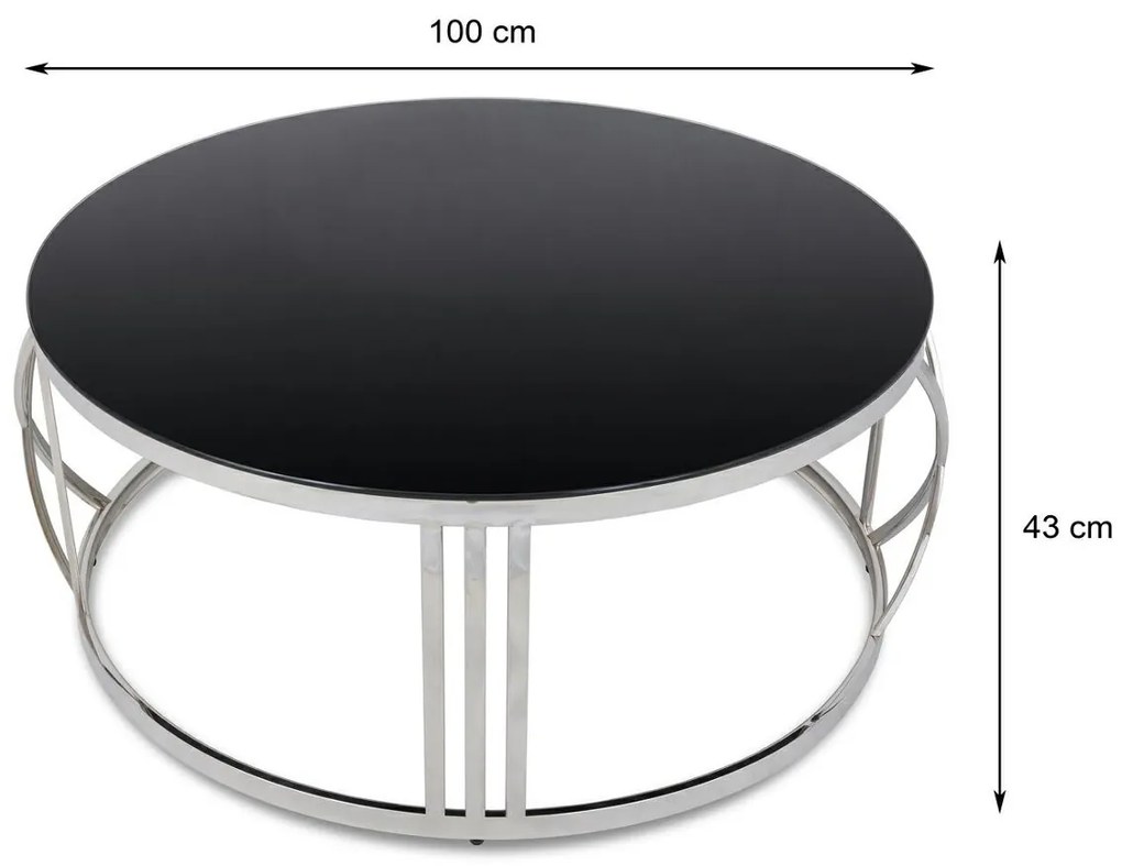 Konferenční stůl RELLO 100 cm černý
