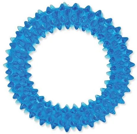 Gumový vroubkovaný kroužek - modrý 7 cm