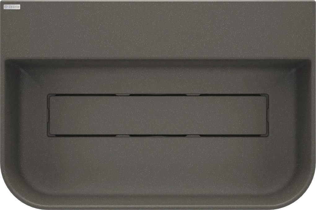 Deante Arnika, granitové umyvadlo na desku 605x405x135 mm, antracitová, DEA-CQA_TU6S