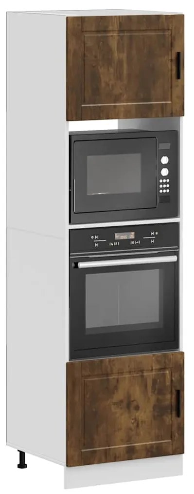 Skříňky na troubu 2 ks "Porto" kouřový dub kompozitní dřevo 3315056