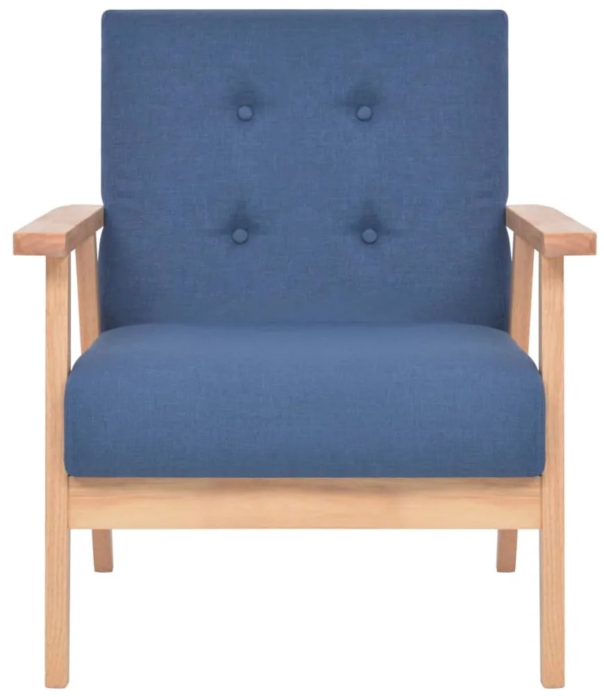 Křeslo modré textil 244654