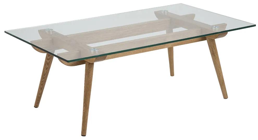 Design Scandinavia Konferenční stolek skleněný Xena, 110 cm